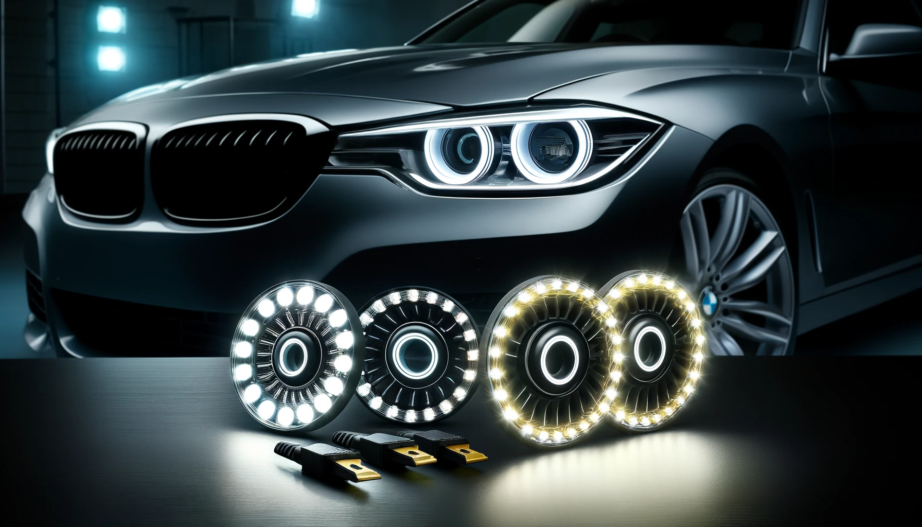 Kristal LED Angel Eyes Voor BMW E46 M3 E38 E39 E36 Xenon Koplamp Tuning ...