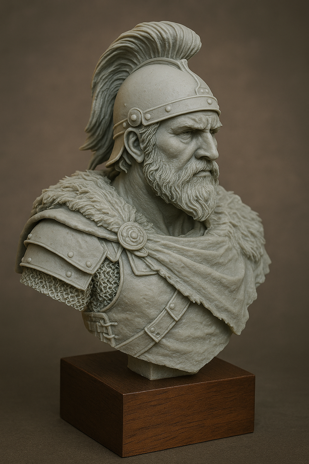 Tuklasin ang 1/10 resin bust ng sinaunang mandirigma — perpektong kit ...