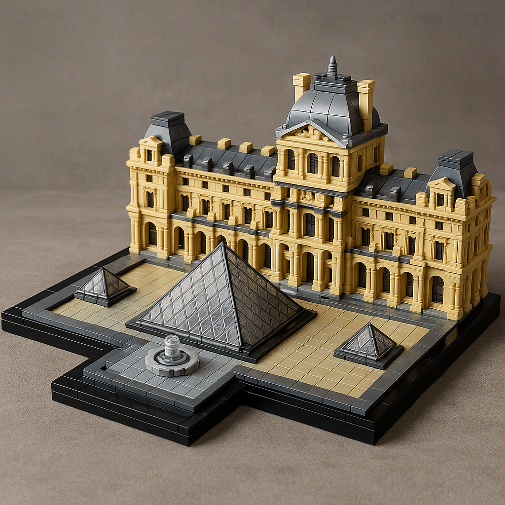 Build the Louvre at home: a 3,377-micro-block masterpiece – AliExpress ...